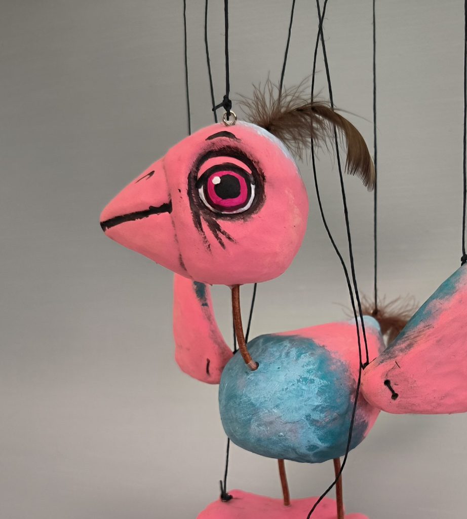 Pink Bird - Your Charming Feathered Star | AxaMarionettes